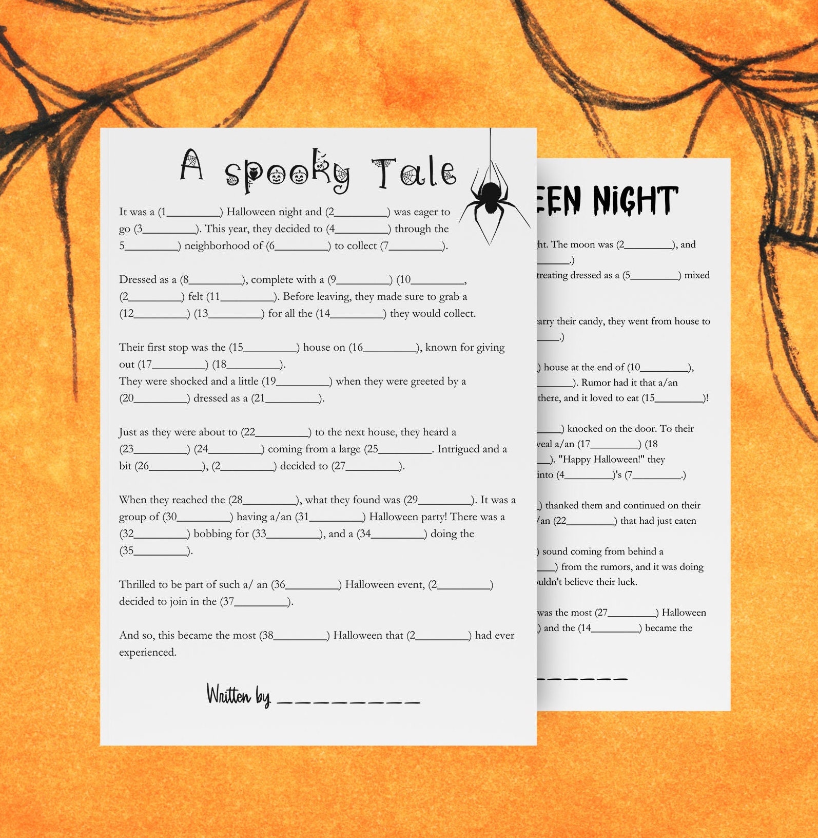 Spooky Mad Libs Halloween Activities Mad Libs Halloween Halloween ...