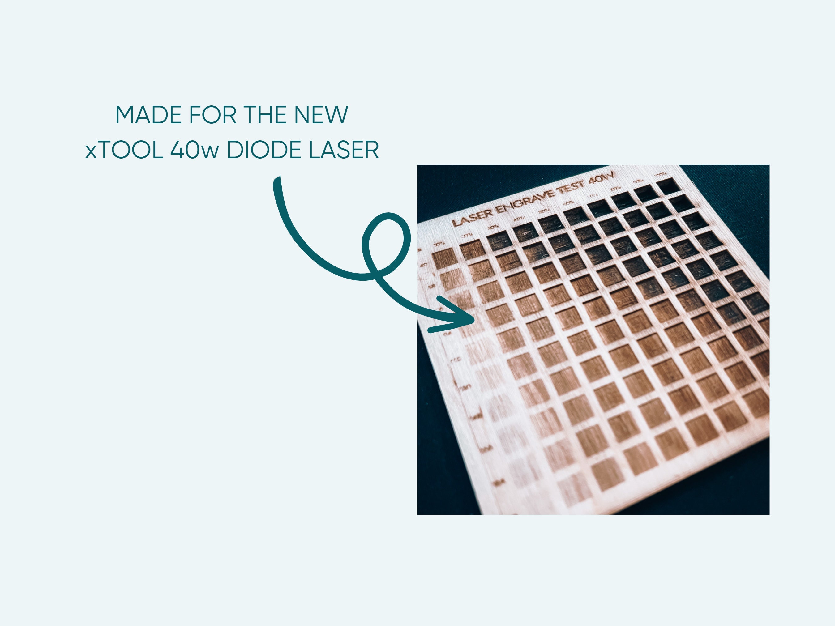 Xtool 40w Laser Engraving Test XCS Laser Test File Engrave, 48% OFF