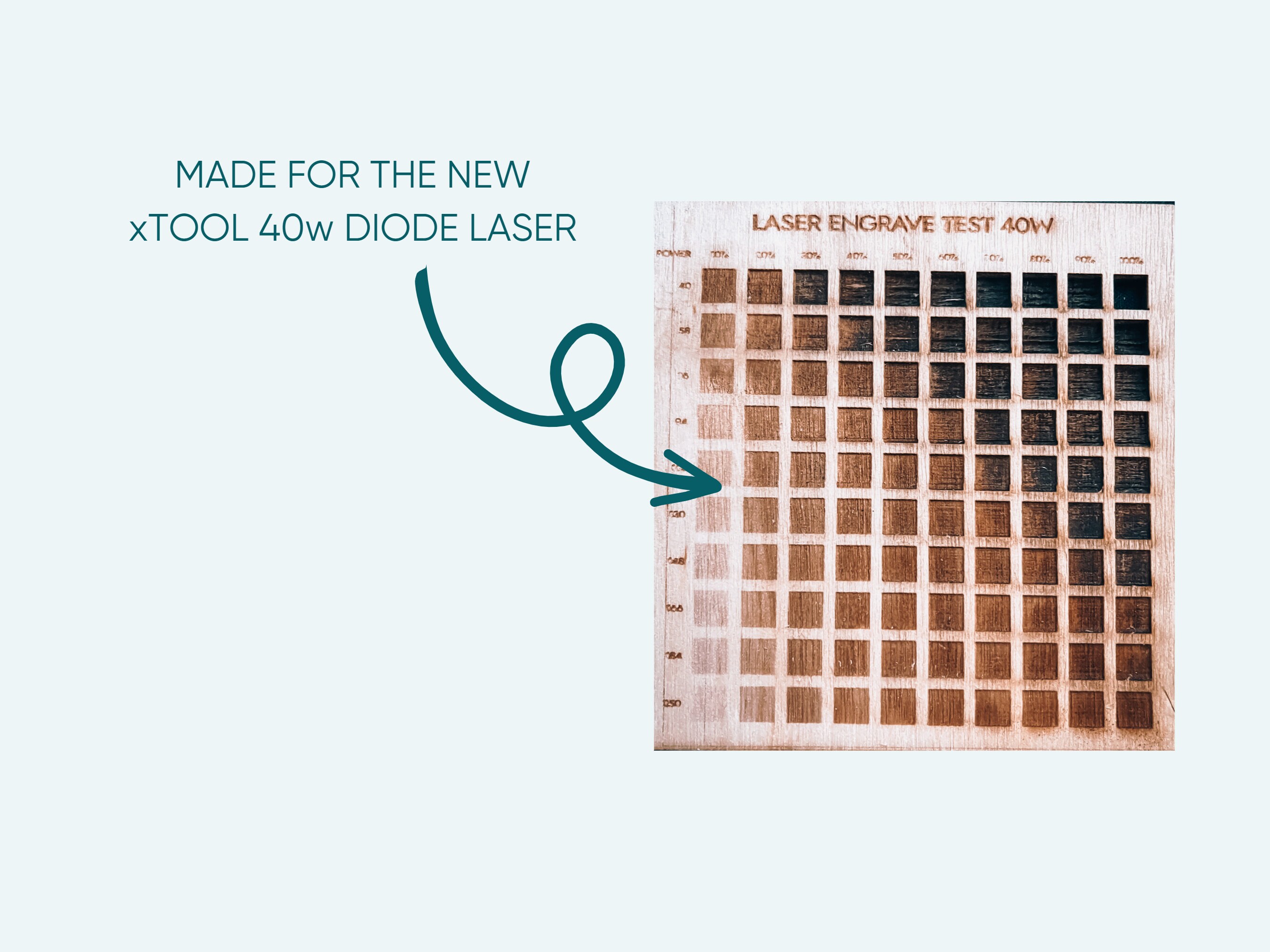 Xtool 40w Laser Engraving Test XCS Laser Test File Engrave, 48% OFF