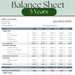 Balance Sheet Template: Simple 5-year Financial Projection (excel ...