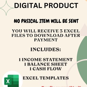 Financial Statements Bundle, Income Statement, Balance Sheet, Profit ...