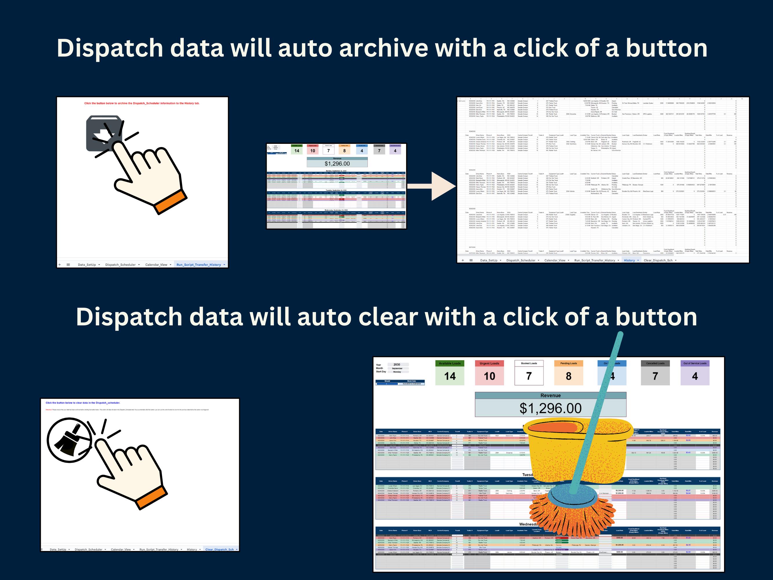 Trucking Dispatch Spreadsheet: Freight Dispatch Tool - Excel - Etsy