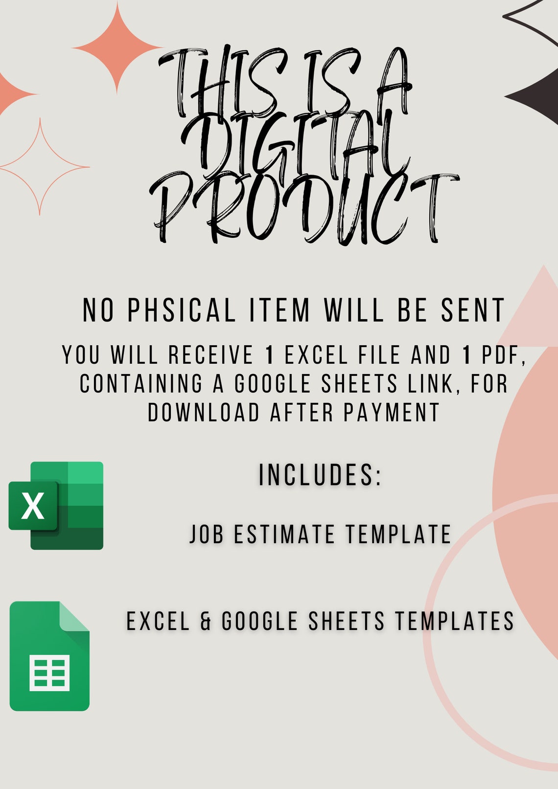 Job Estimate Template Construction Proposal General Contractor