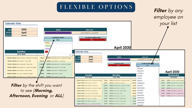 Payroll Bundle, Employee Timesheet, Employee Scheduler, Time Log, Work Schedule Tracker ...