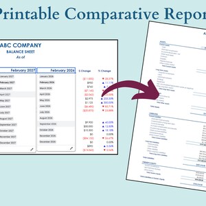 Balance Sheet Template: Year-over-year Comparison (google Sheets ...