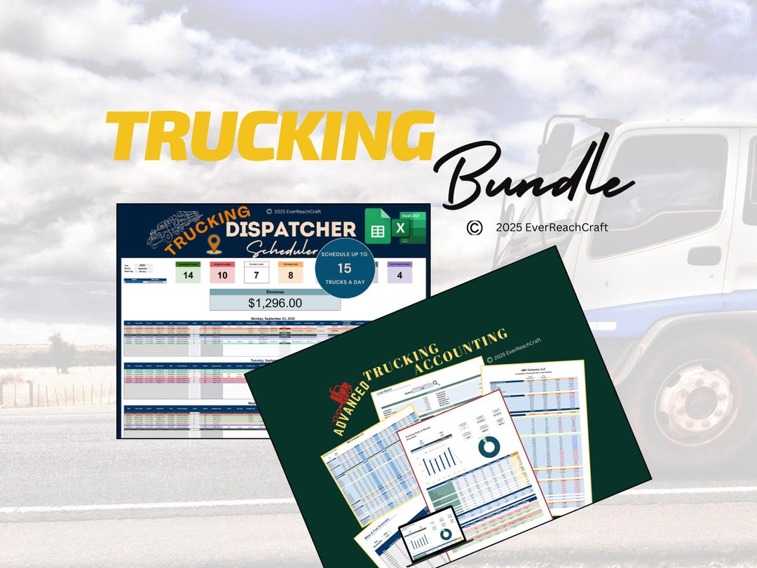 Owner-operator Bundle | Trucking Accounting, Profit & Loss, Dispatch ...