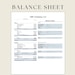 Small Business Balance Sheet Template: Financial Statement (google ...