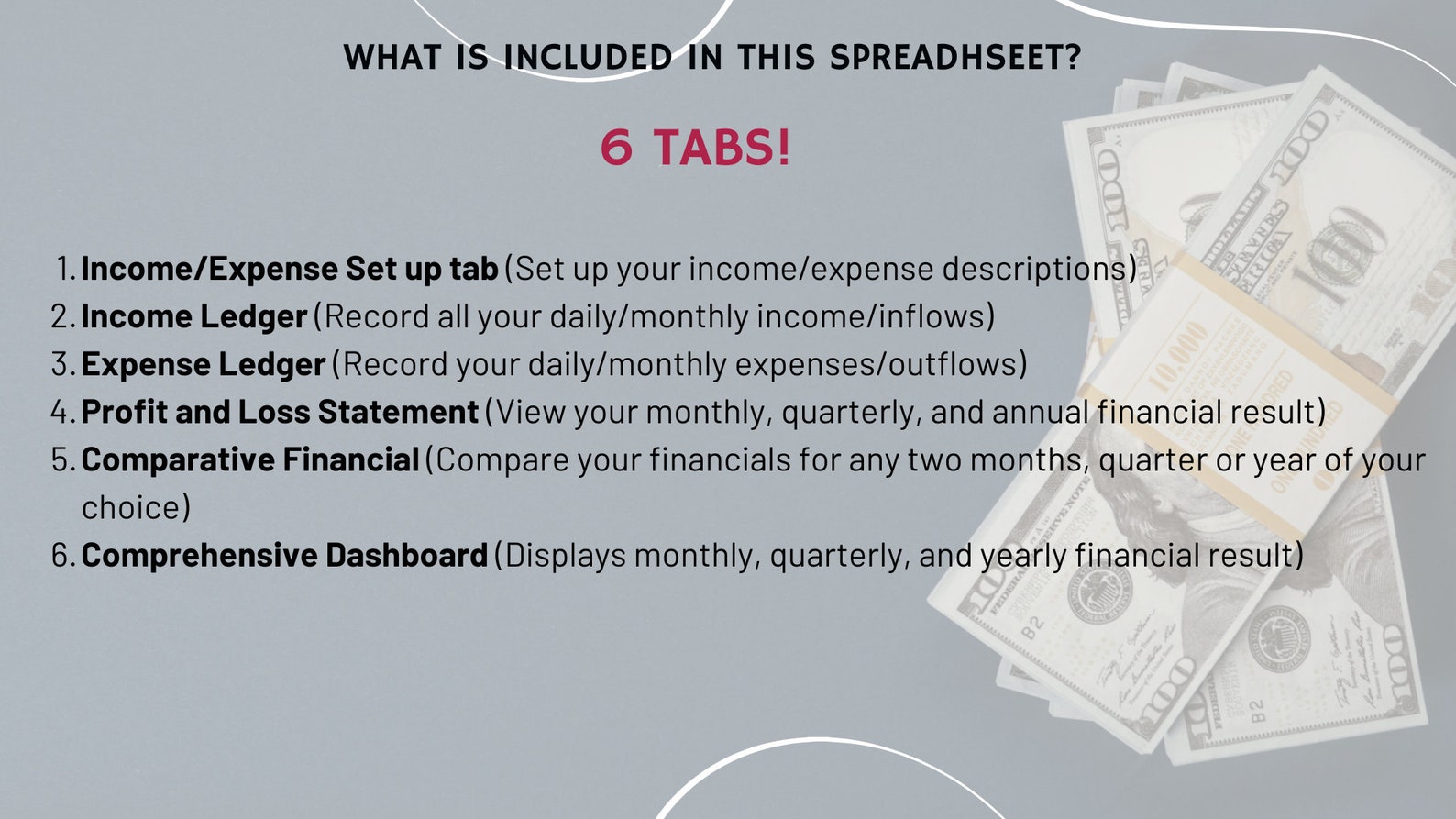 Interactive Monthly, Quarterly and YTD Income Dashboard, Yearly ...