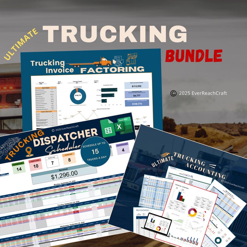 Trucking Dispatcher Spreadsheet - Etsy