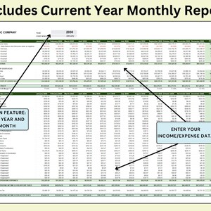 Comparative Income & Expense Spreadsheet | Profit and Loss, YTD and ...