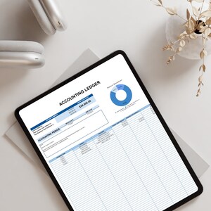 Accounting Ledger, Monthly Business Transactions Tracker, Bookkeeping ...