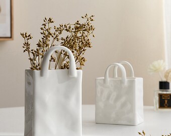 Ceramic Handbag Vase - Etsy