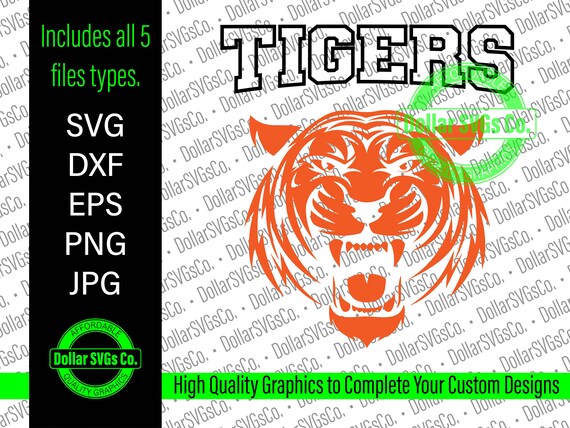 Tigers Svg Tiger Svg Tiger Head Svg Tiger Silhouette - Etsy