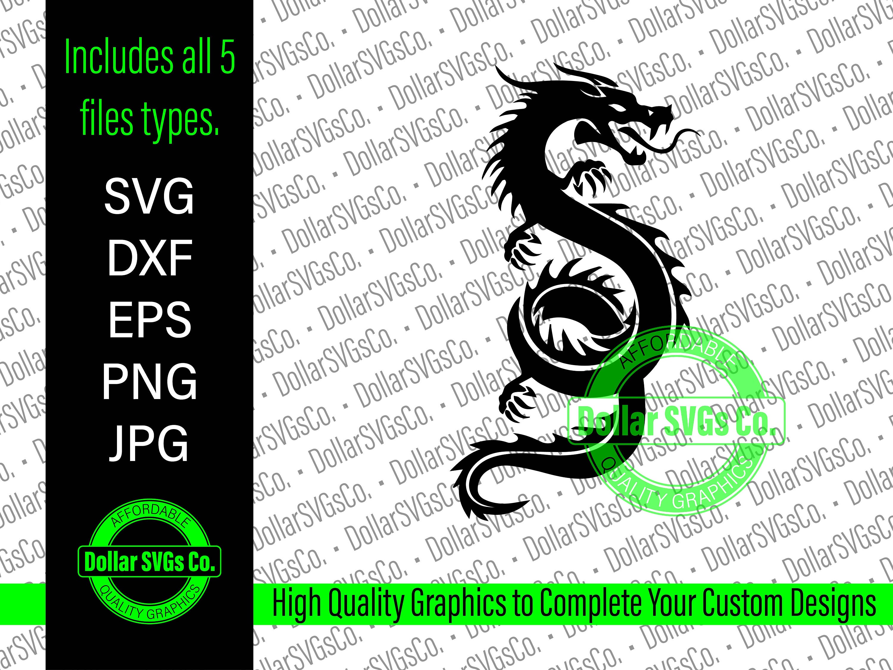 Dragon Svg Dragon Cut File Fantasy Svg Dragon New Year - Etsy