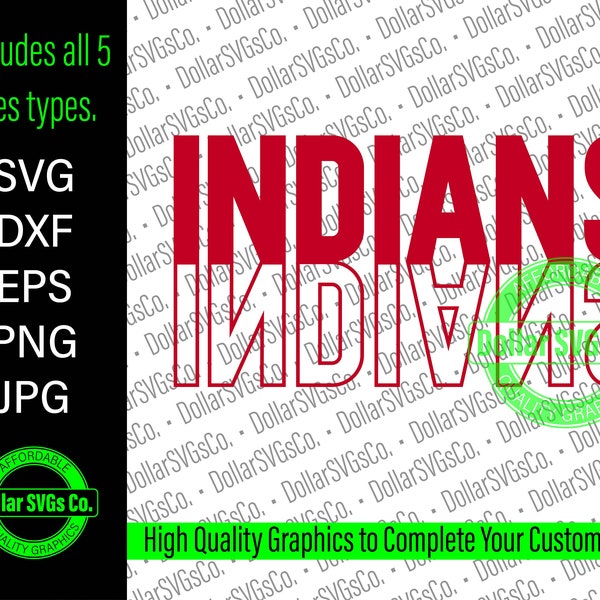 Go Indians Svg - Etsy