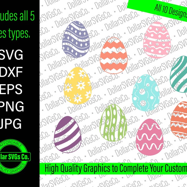 Easter Egg Svg - Etsy