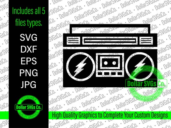 Boombox Svg Boom Box Svg Radio Svg Music Png Svg | Etsy