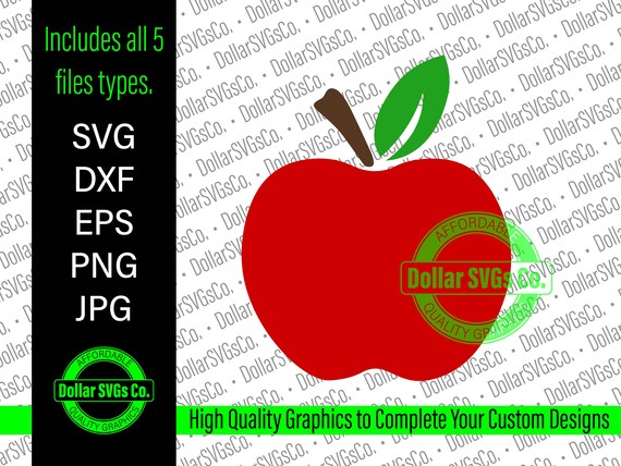 Apple Svg Apple Png Apple Cricut Cut File School Svg | Etsy