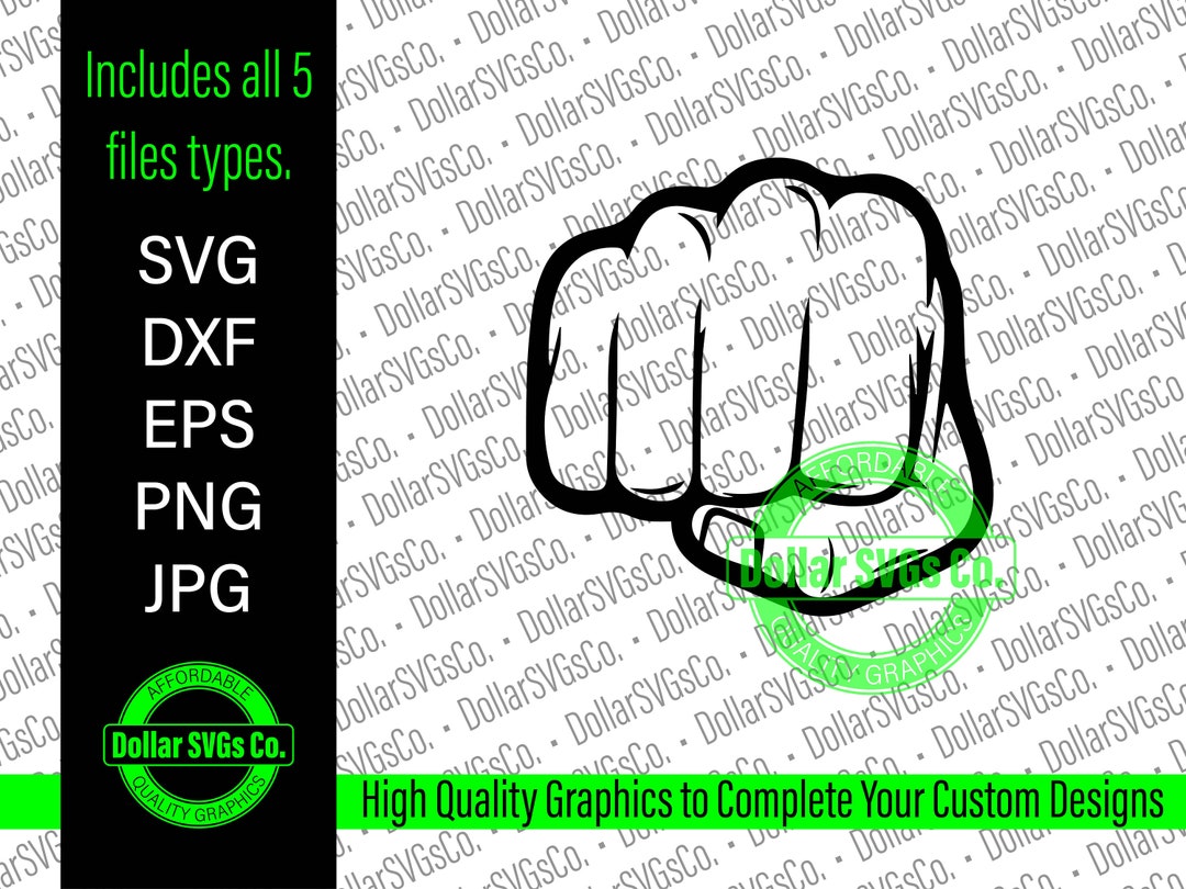 Buy Fist Svg | Closed Fist Svg | Silhouette Svg | Fist Punch Svg | Fist ...