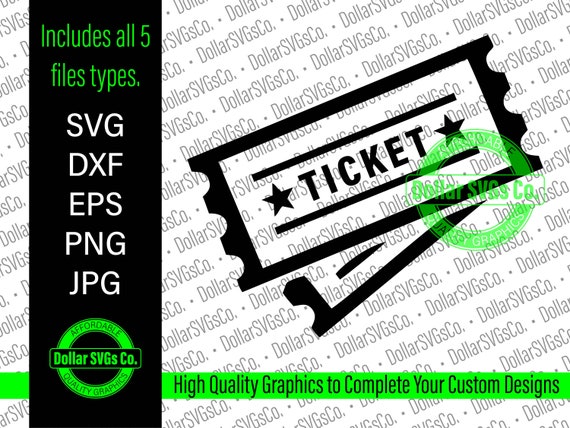 Tickets Svg Theater Svg Film Svg Movie Ticket Svg | Etsy