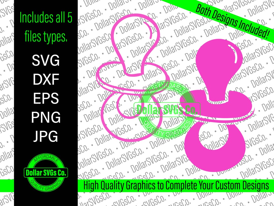 Pacifier Bundle Svg | Pacifier Svg | Binky Svg | Baby Binky | Baby ...