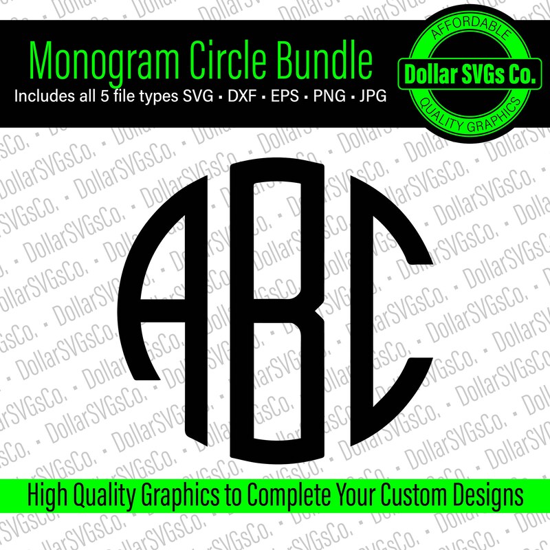 Circle Font - Etsy