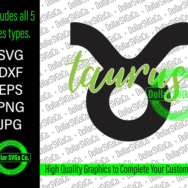 Taurus Svg - Etsy