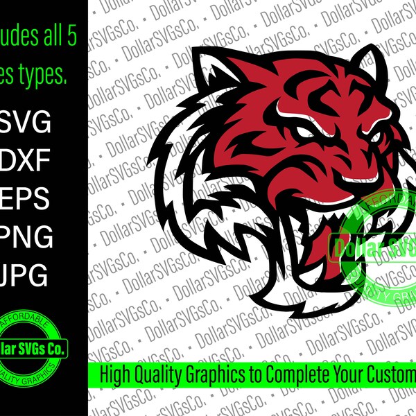 Bengals Tiger Head Svg - Etsy