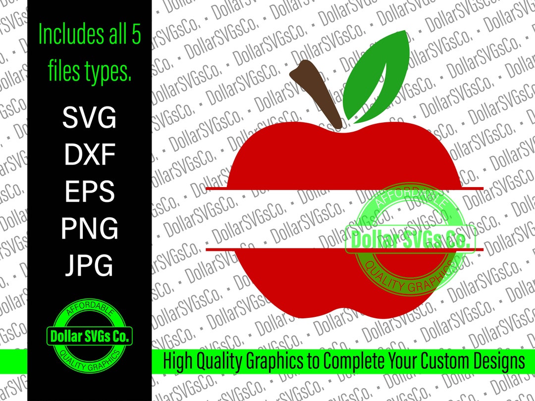 Apple Monogram Svg Apple Name Frame Svg Apple Png Apple - Etsy