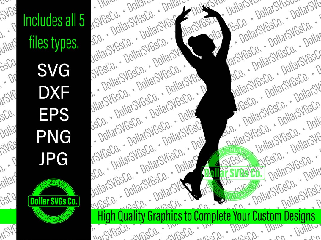 Ice Skater Svg Figure Skating Svg Figure Skater Silhouette Svg Ice ...