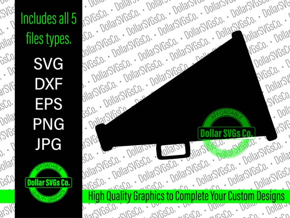 Megaphone Svg Cheerleading Svg Megaphone Silhouette Svg | Etsy