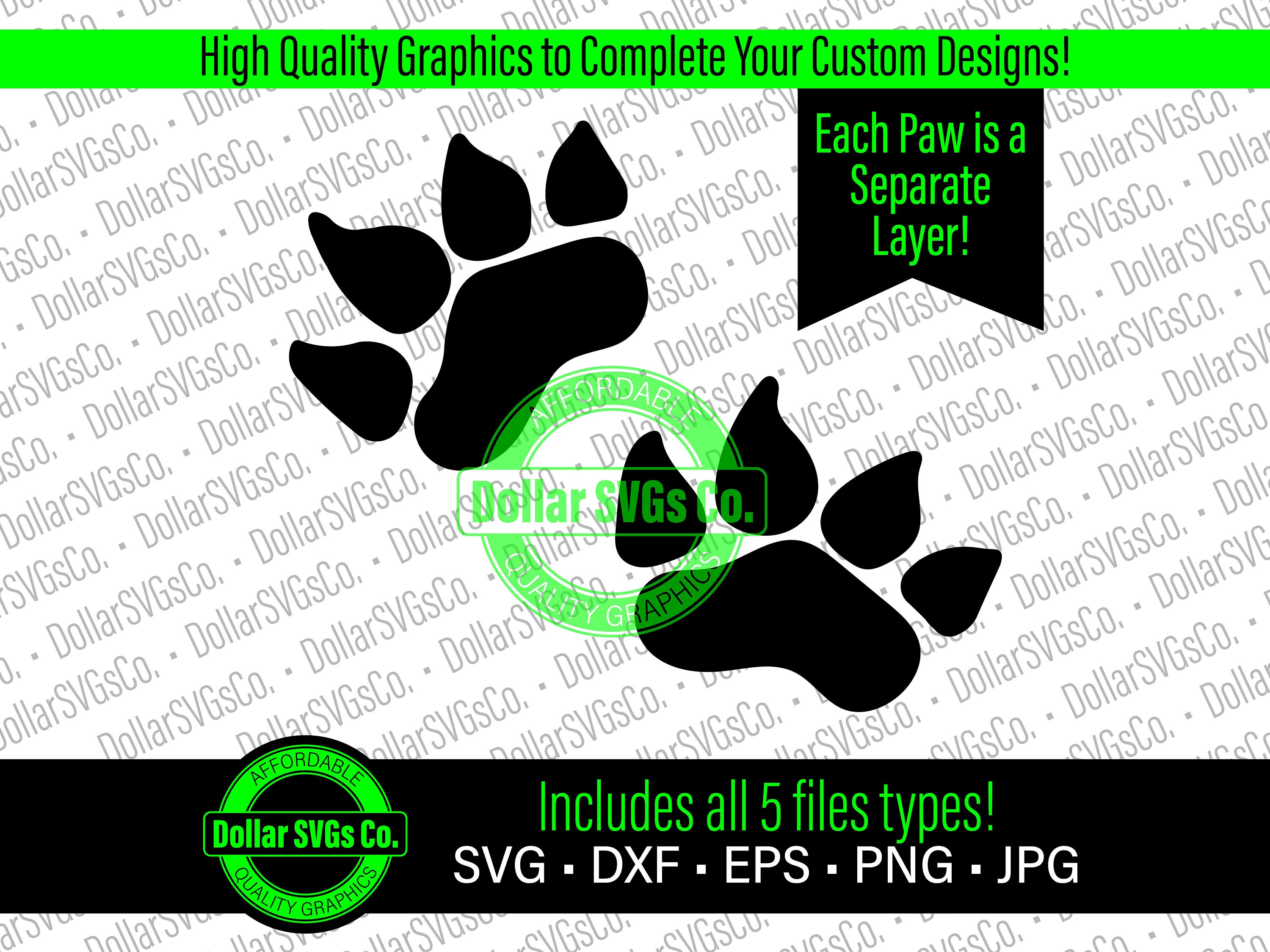 Paw Print svg / Dog Paw Print Svg / / Dog Print svg / Animal - Etsy España