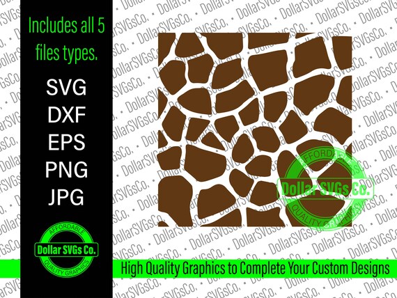Giraffe Print Svg Giraffe Pattern Giraffe Instant | Etsy