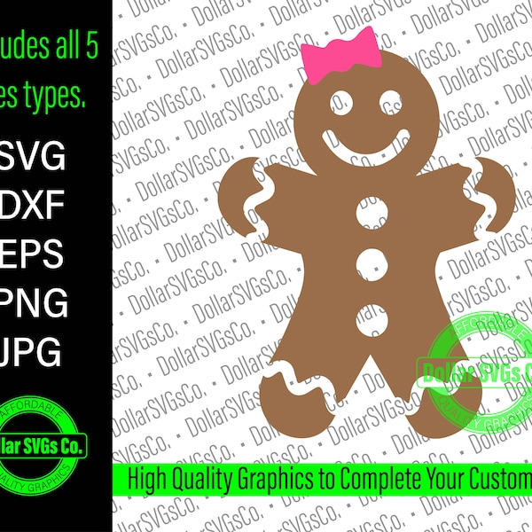 Gingerbread Svg - Etsy