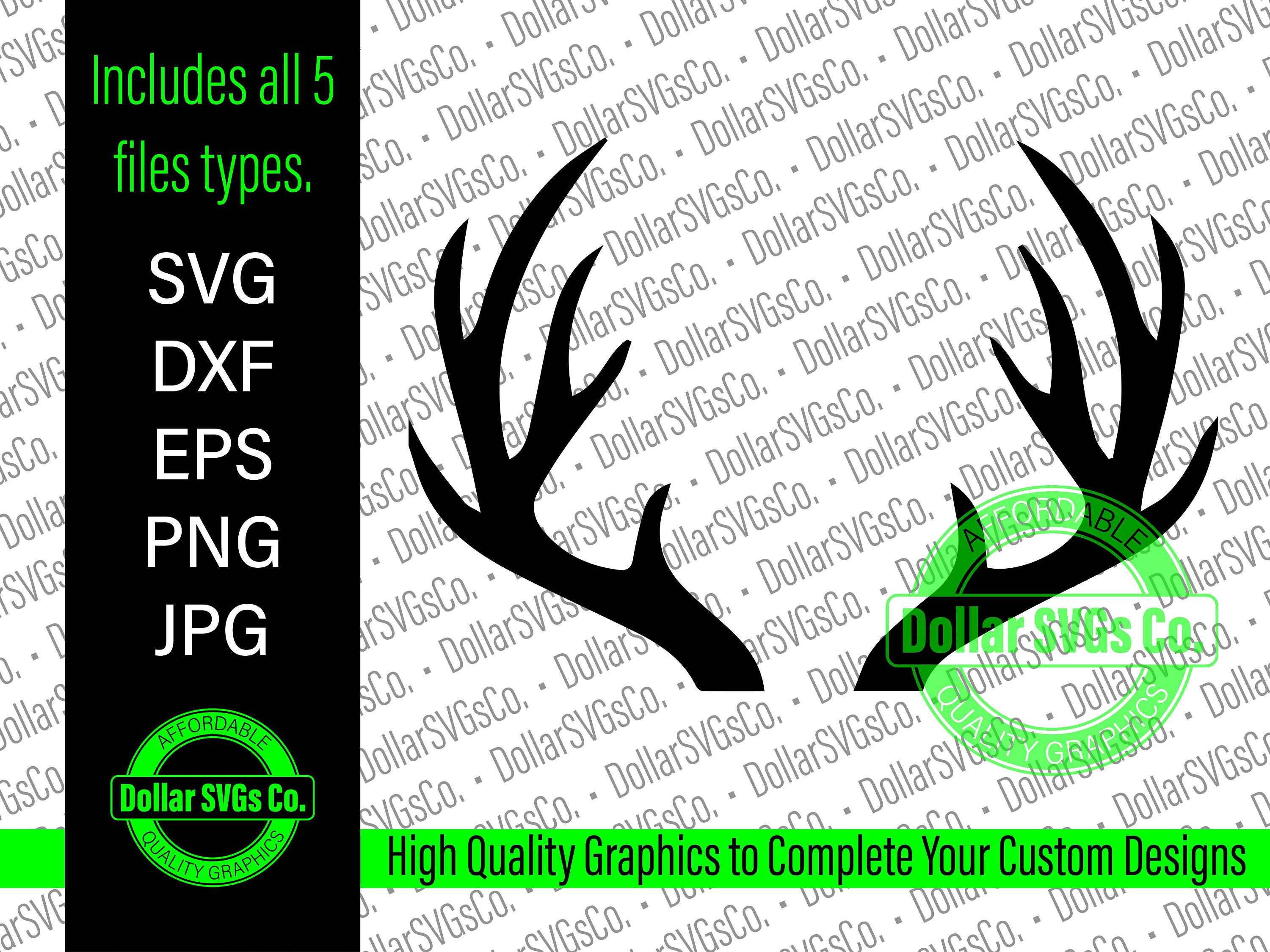 Deer Antlers Svg Antlers Svg Deer Antlers Hunting Svg - Etsy