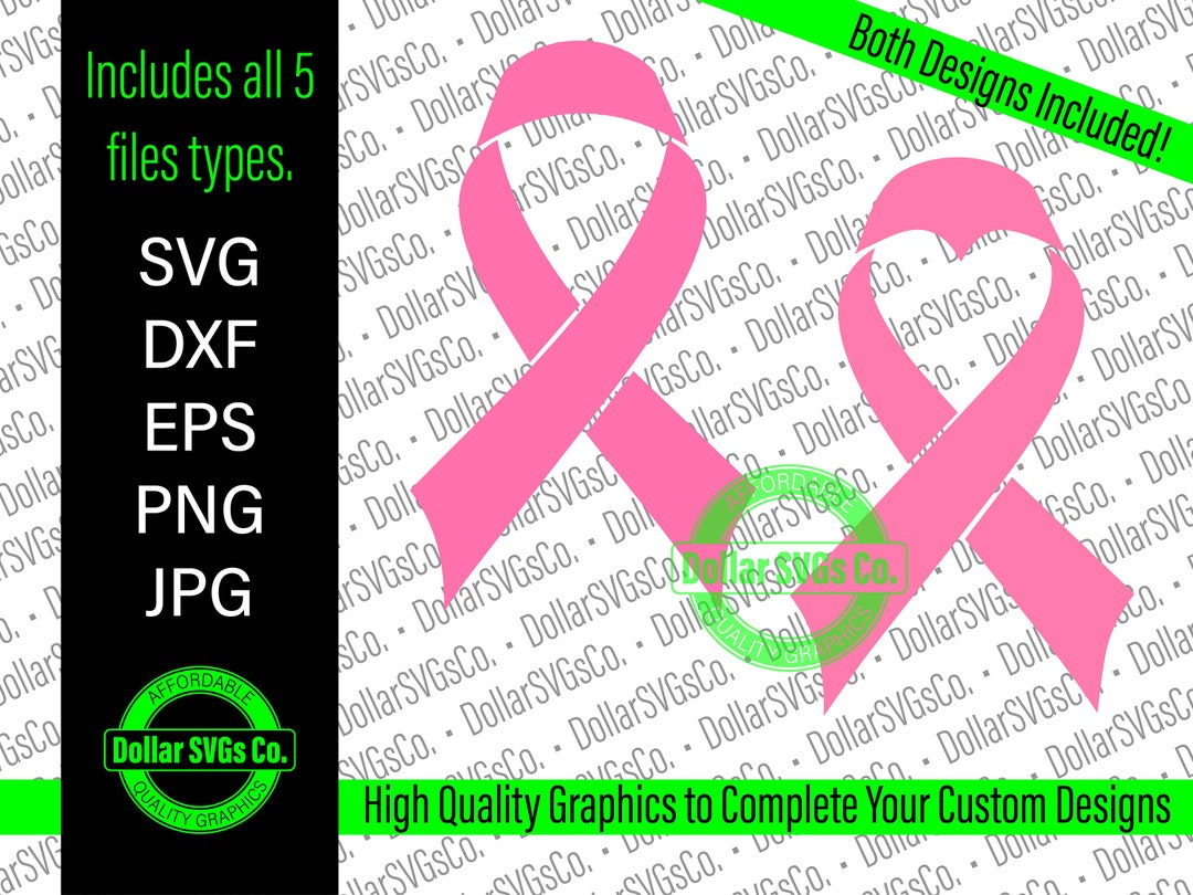 Pink Ribbon Svg Breast Cancer Awareness Svg Breast Cancer - Etsy