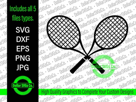Cross Tennis Rackets Svg Tennis Rackets Svg Tennis Svg | Etsy