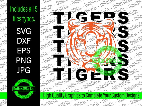 Tiger Mascot Svg Tiger SVG Tiger Tiger Head Svg Tiger - Etsy