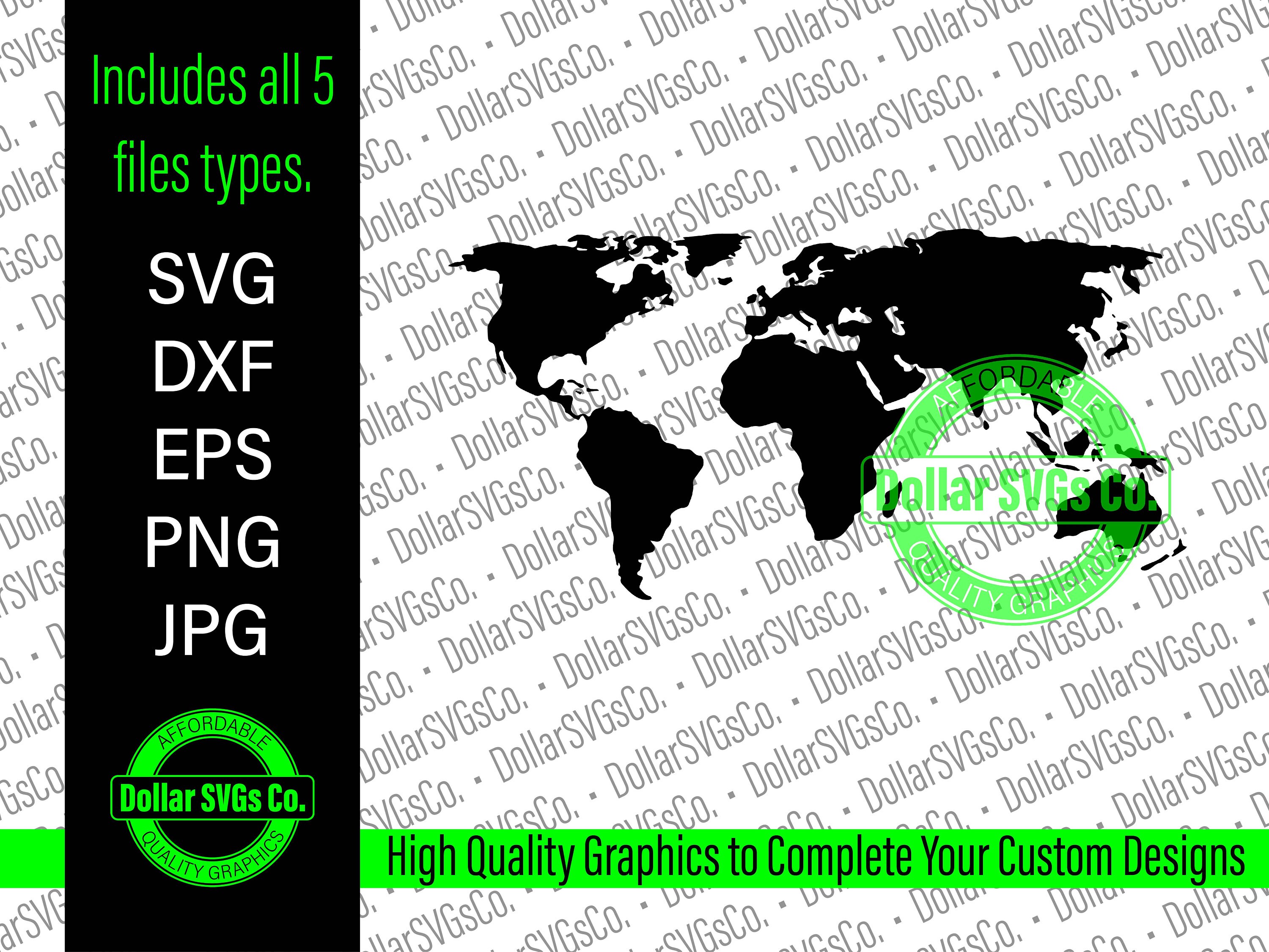 Weltkarte svg Weltkarte Silhouette svg Kugel svg - Etsy.de