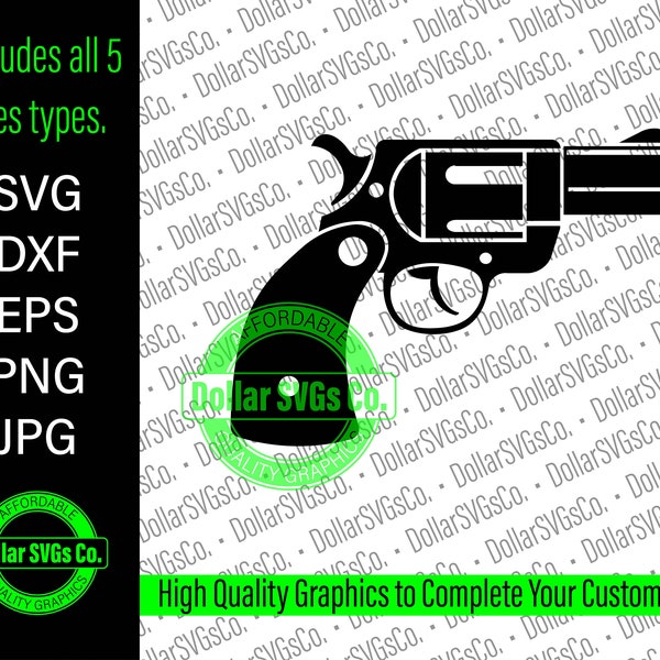 Revolver Svg - Etsy