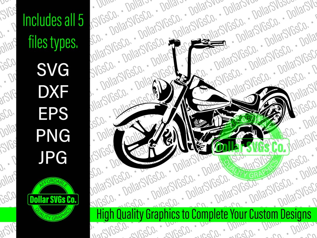 Chopper Motorcycle Svg | Chopper Motorbike | Motorbike Svg | Chopper ...