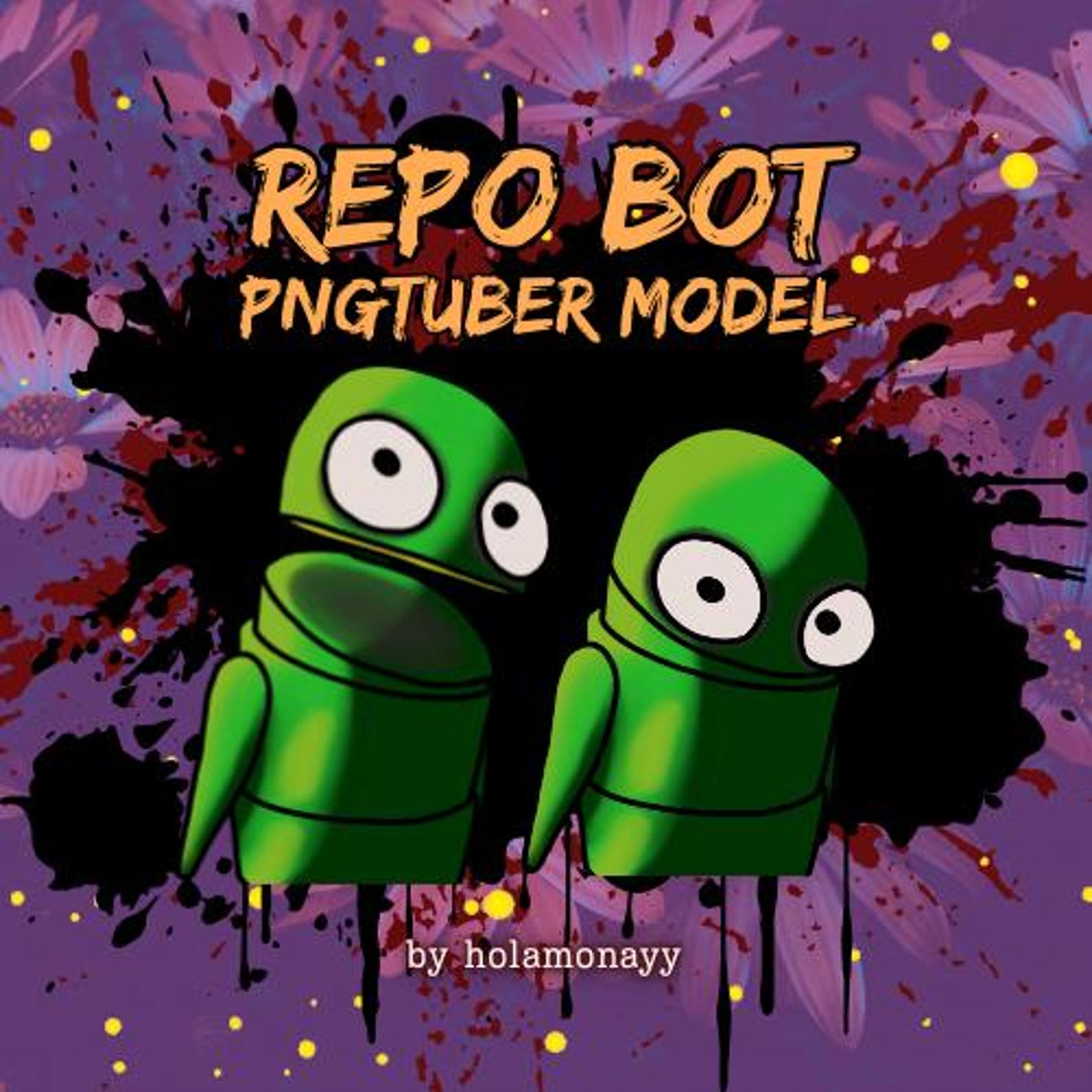REPO PNGTUBER MODEL Green | Verde | Twitch | Streaming | Avatar - Etsy