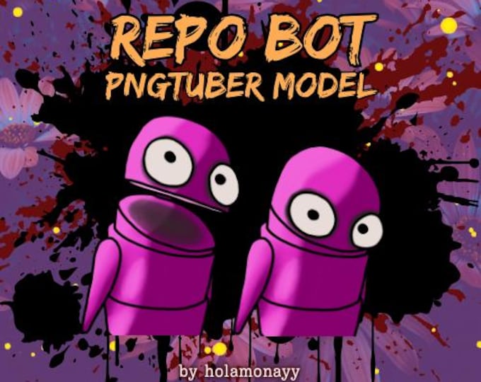REPO BOT PNGTUBER Model | Pink / Rosa | Twitch | Streaming - Etsy