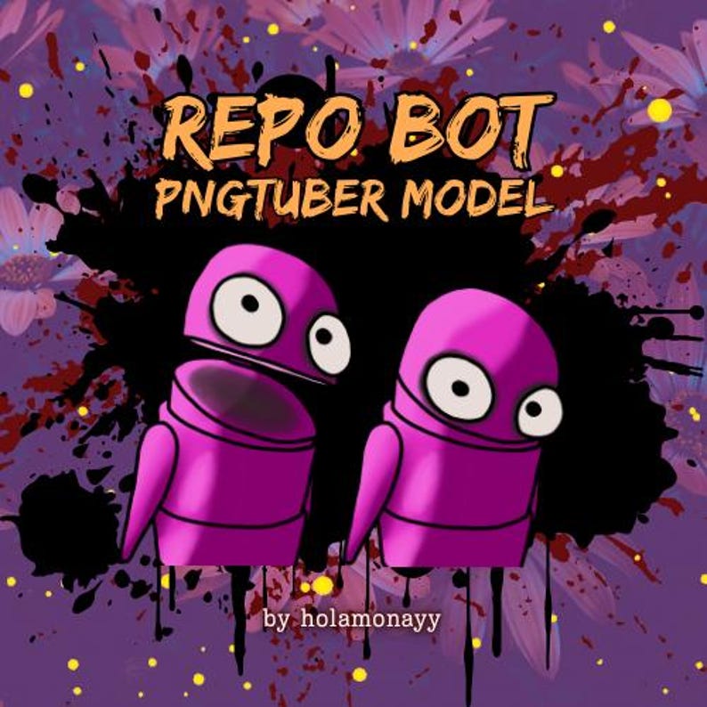 REPO BOT PNGTUBER Model | Pink / Rosa | Twitch | Streaming - Etsy