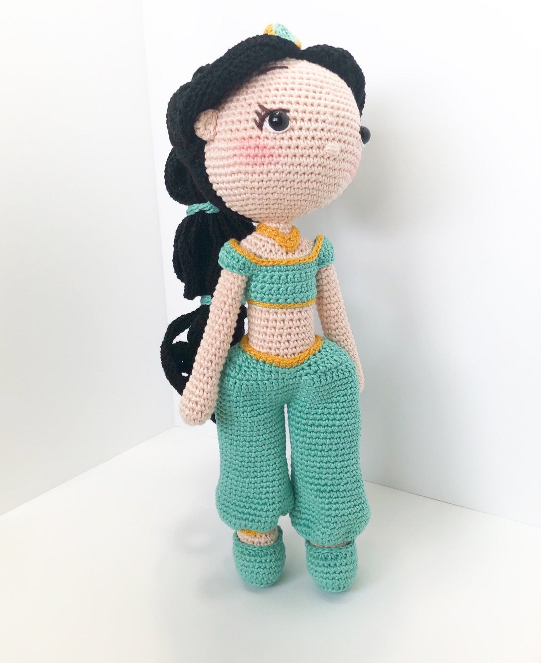 Princess Jasmine, Crochet Doll, Amigurumi, Handmade Doll, Disney ...