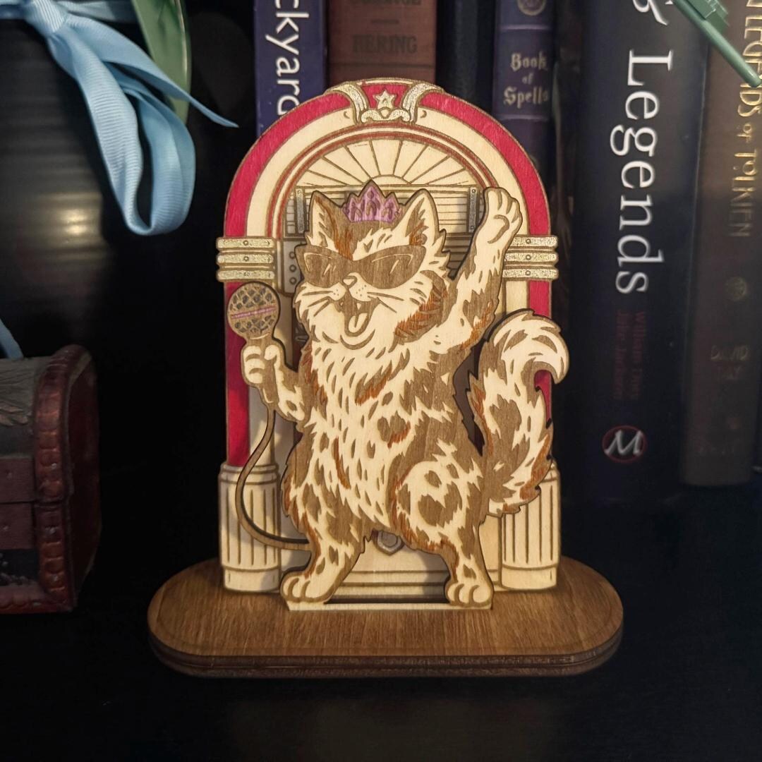 Princess Fantasy Cat Character Standee | Litrpg Dungeon Crawler Desk ...