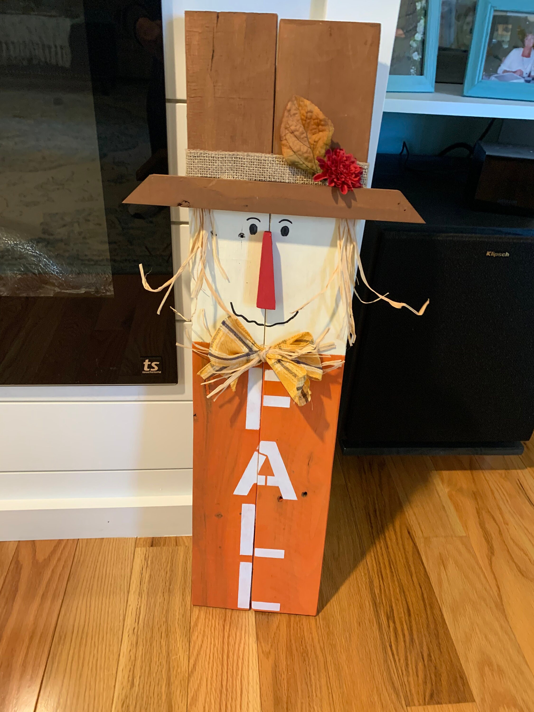 Wooden Scarecrow/ Porch Scarecrow Decor/ Fall Scarecrow Decor/ - Etsy