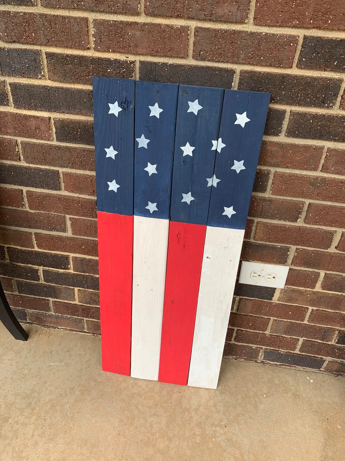 American Flag Porch Sign/ Patriotic Porch Decor - Etsy