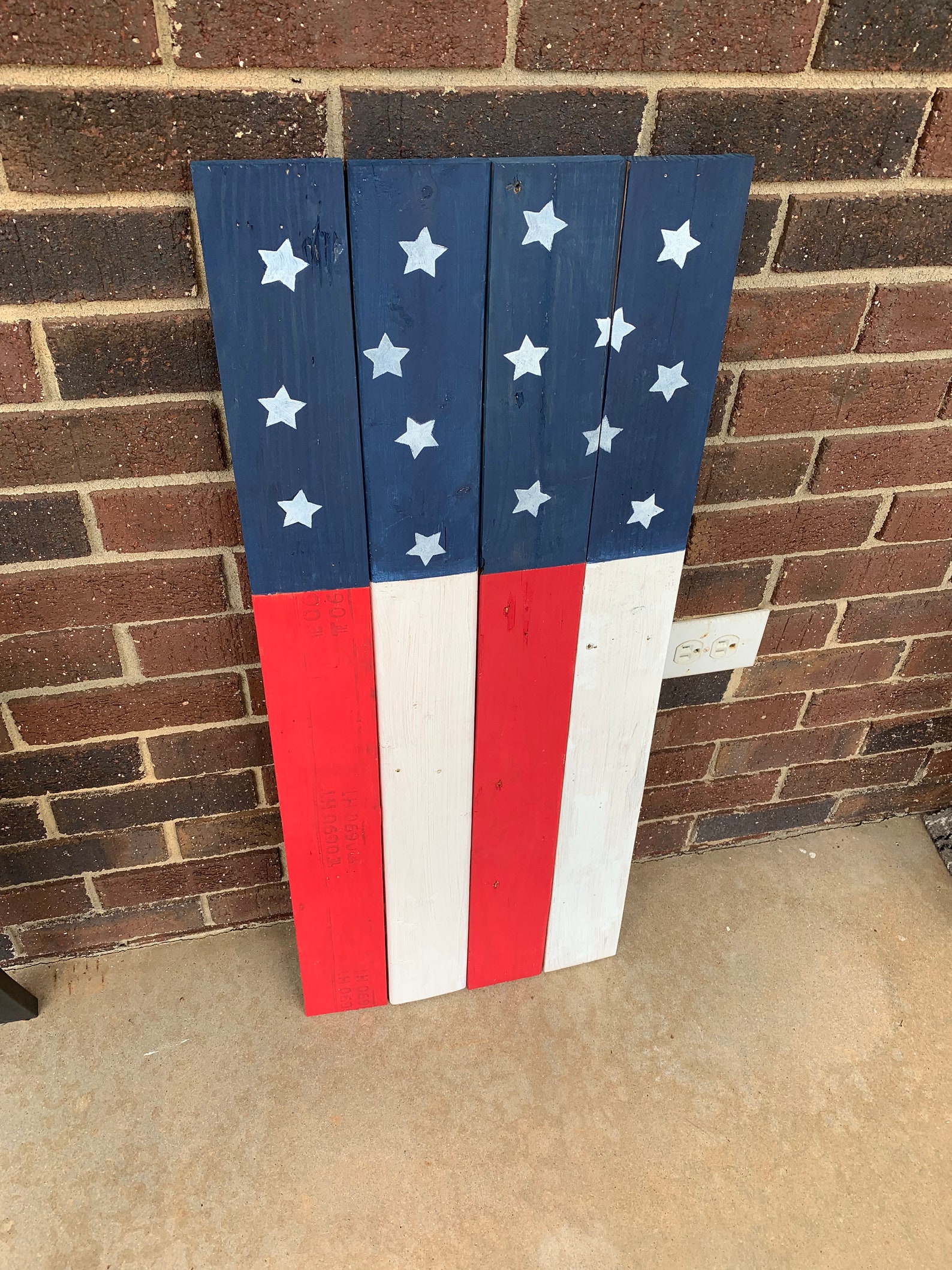 American Flag Porch Sign/ Patriotic Porch Decor - Etsy