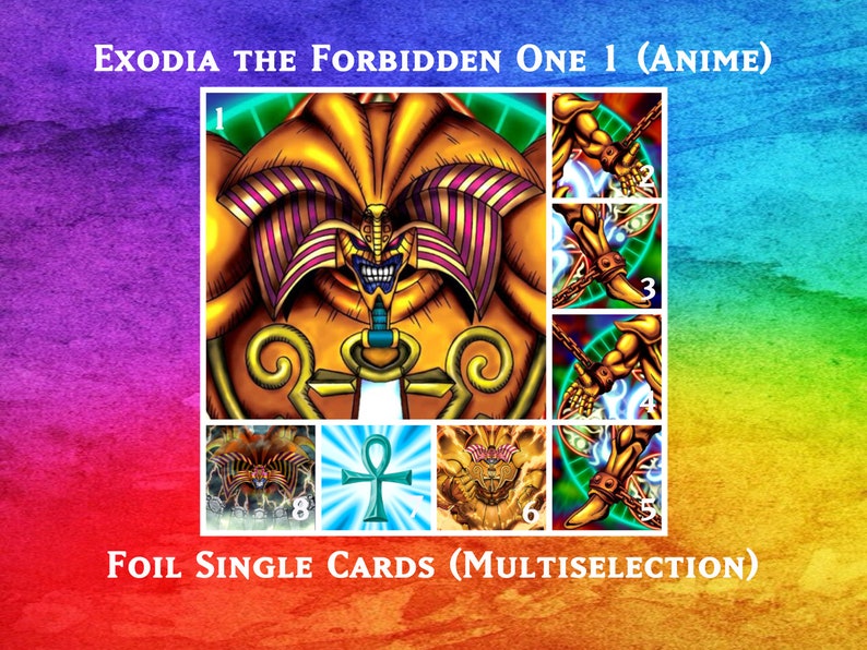 Exodia the Forbidden One Set1 Multiselection Orica FOIL / HOLOGRAPHIC ...